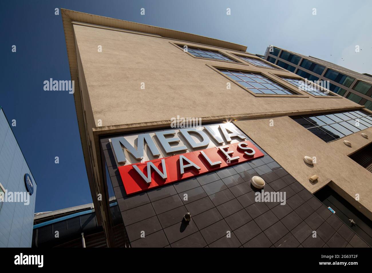 The headquarters of Media Wales in Cardiff, July 2021 Stock Photo - Alamy