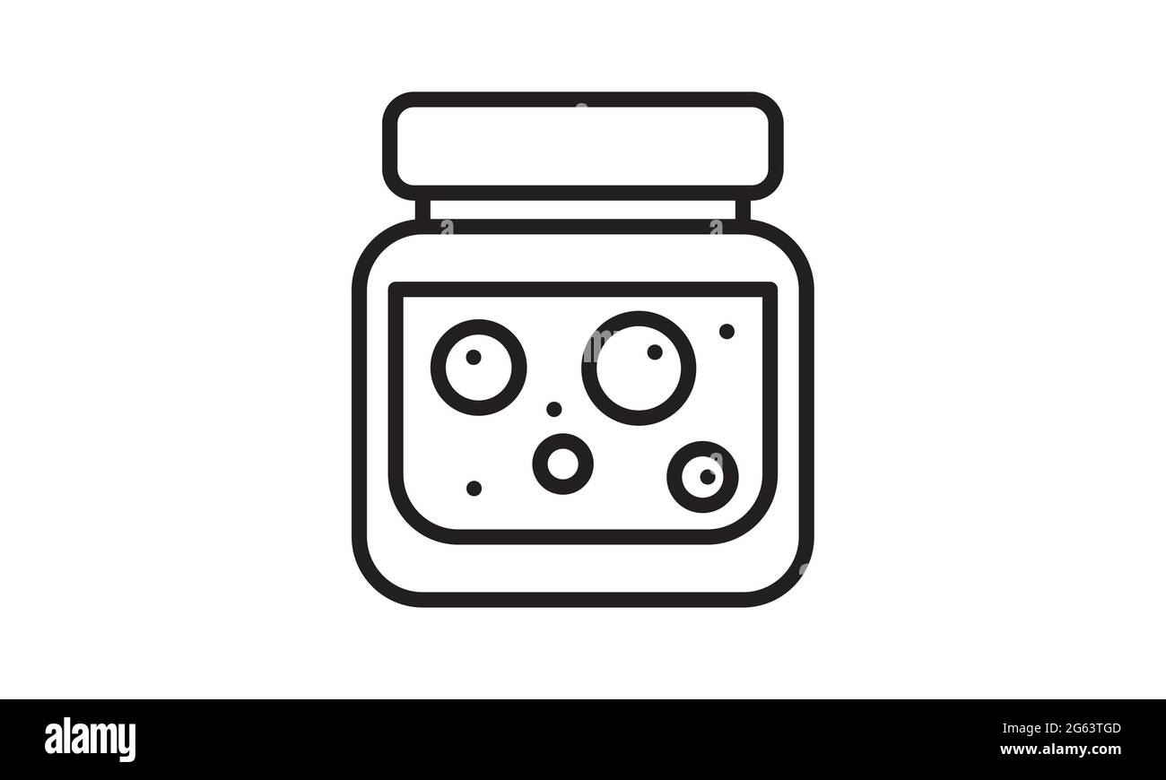 Jam jar icon simple Cut Out Stock Images & Pictures - Alamy