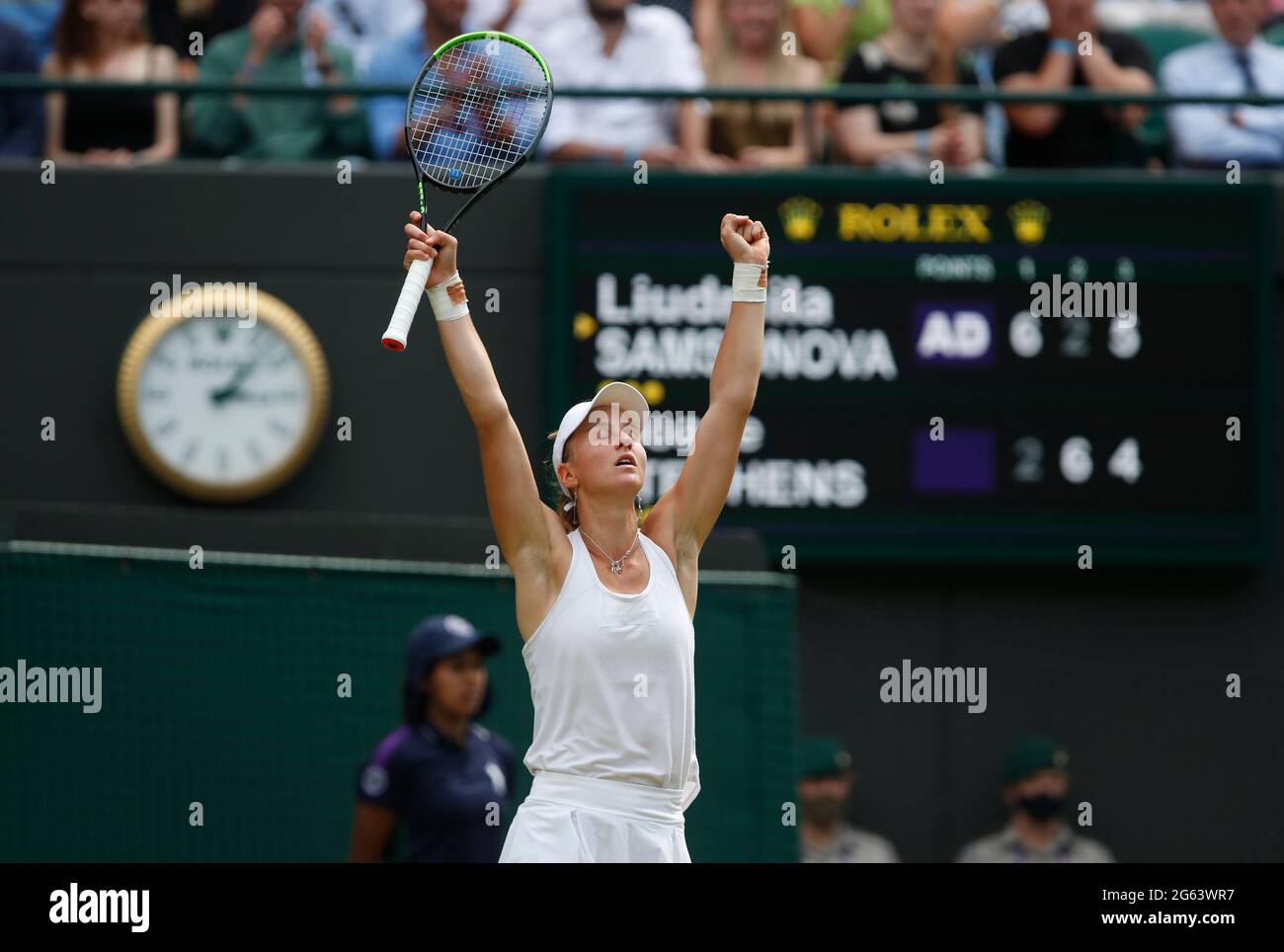 Sloane stephens wimbledon 2021 hi-res stock photography and images - Alamy