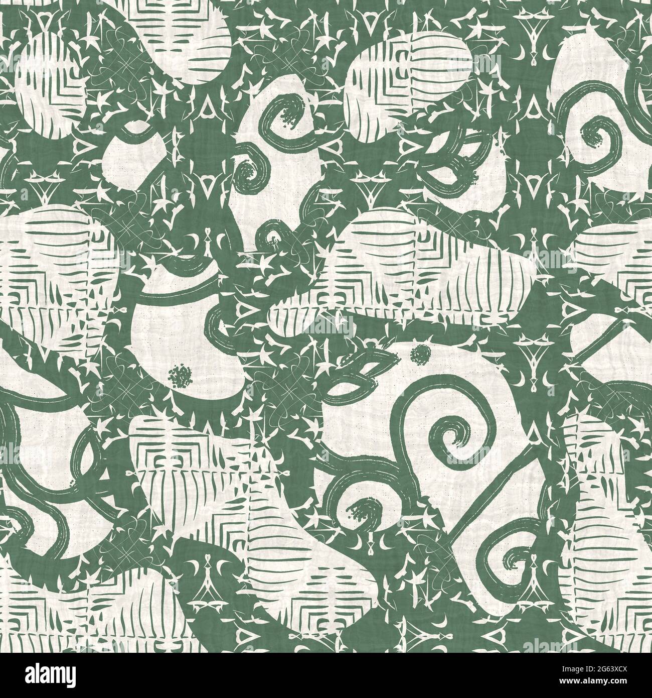 Seamless two tone hand drawn brushed effect pattern swatch Stock Photo ...