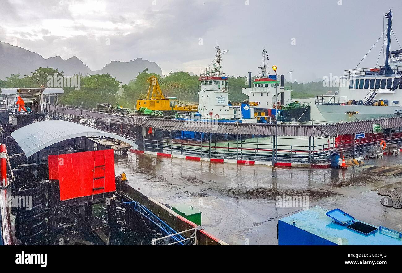 Surat Thani Thailand 24. Mai 2018 Don Sak Seatrans port harbor station ...