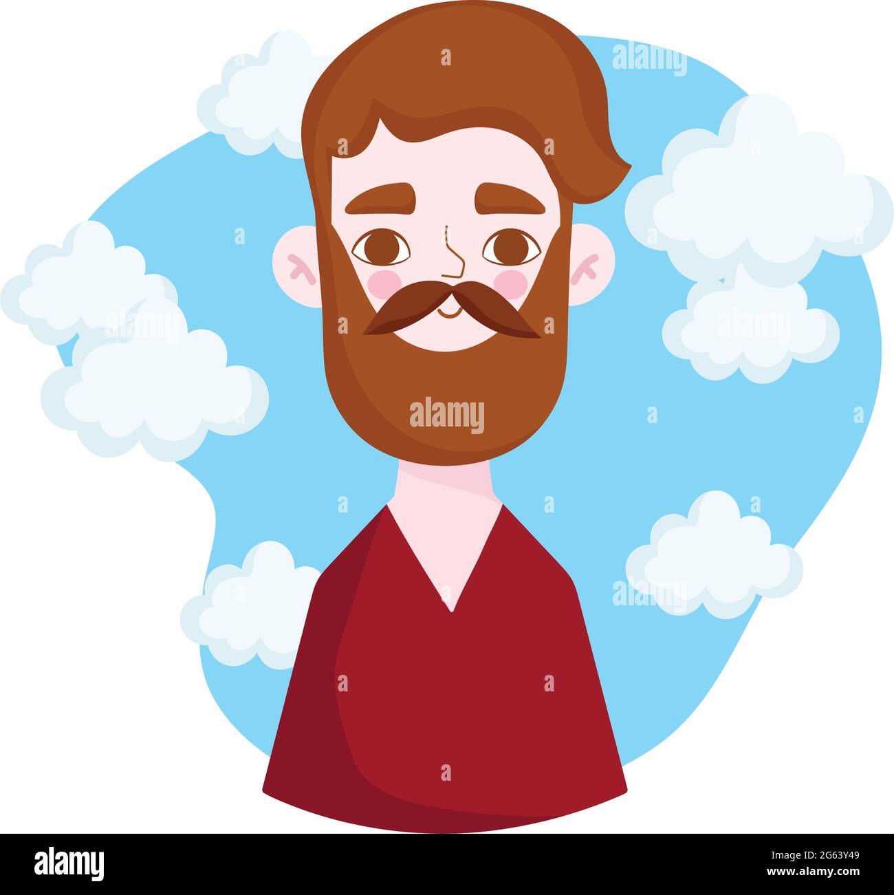 bearded avatar man Stock Vector Image & Art - Alamy