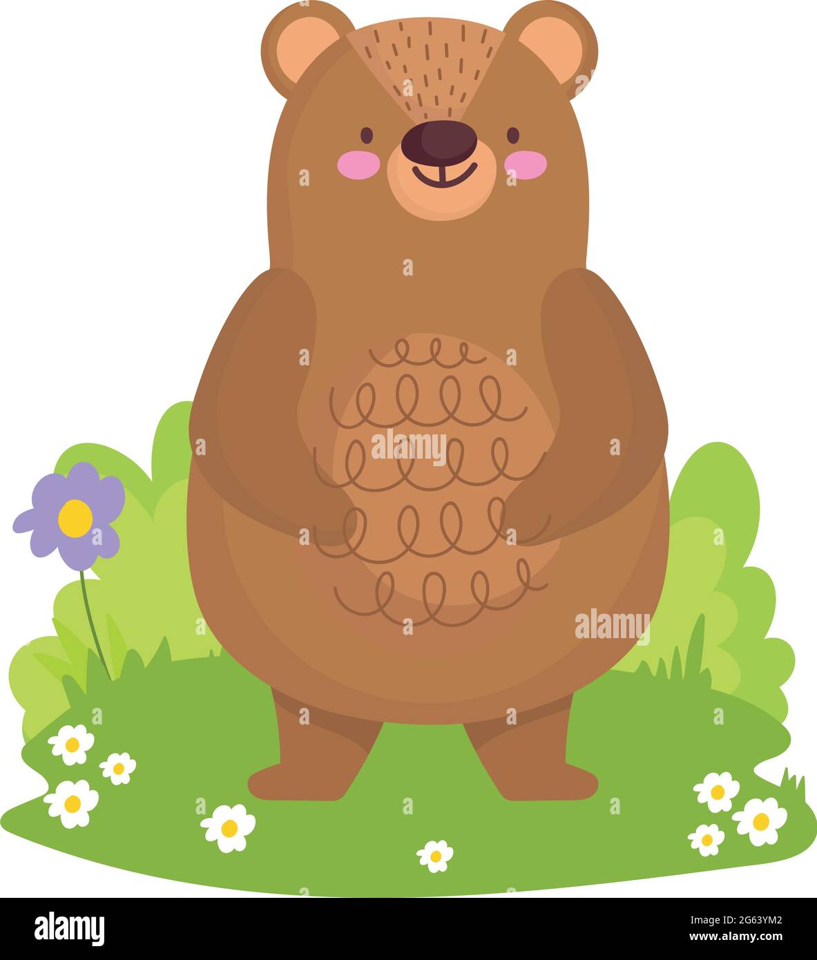 bear wildlife cartoon Stock Vector Image & Art - Alamy