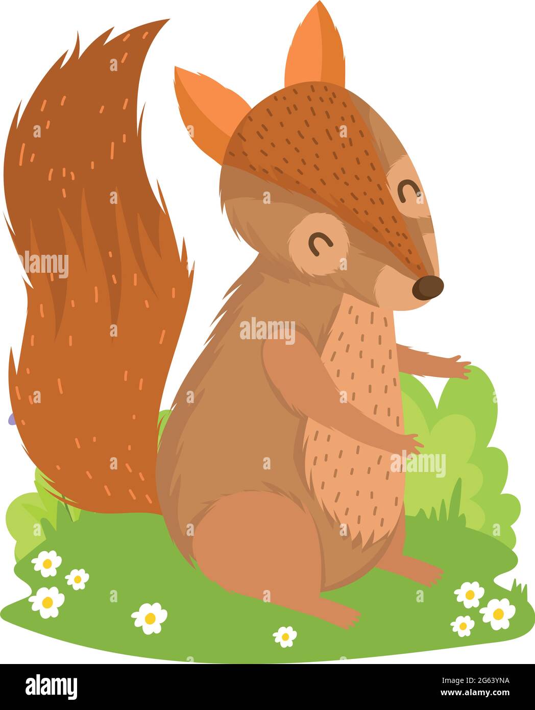squirrel wildlife cartoon Stock Vector Image & Art - Alamy