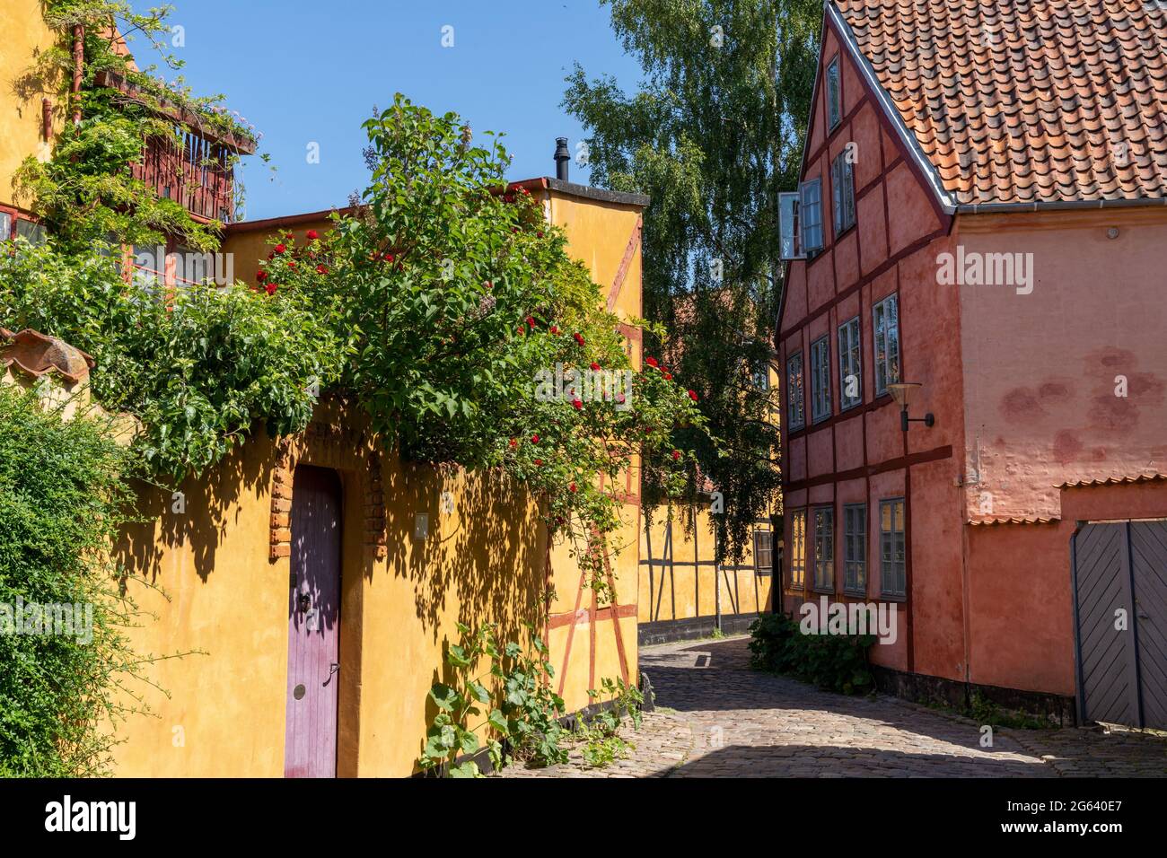 Helsingborg, Sweden - 17 june, 2021: colorful houses in the historic ...