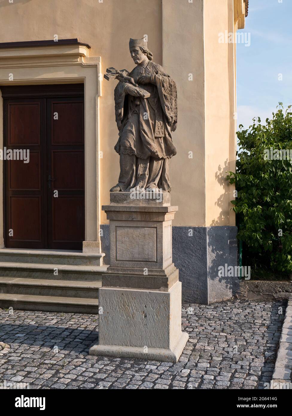 Statue of Saint John of Nepomuk. Czech Republic Stock Photo - Alamy