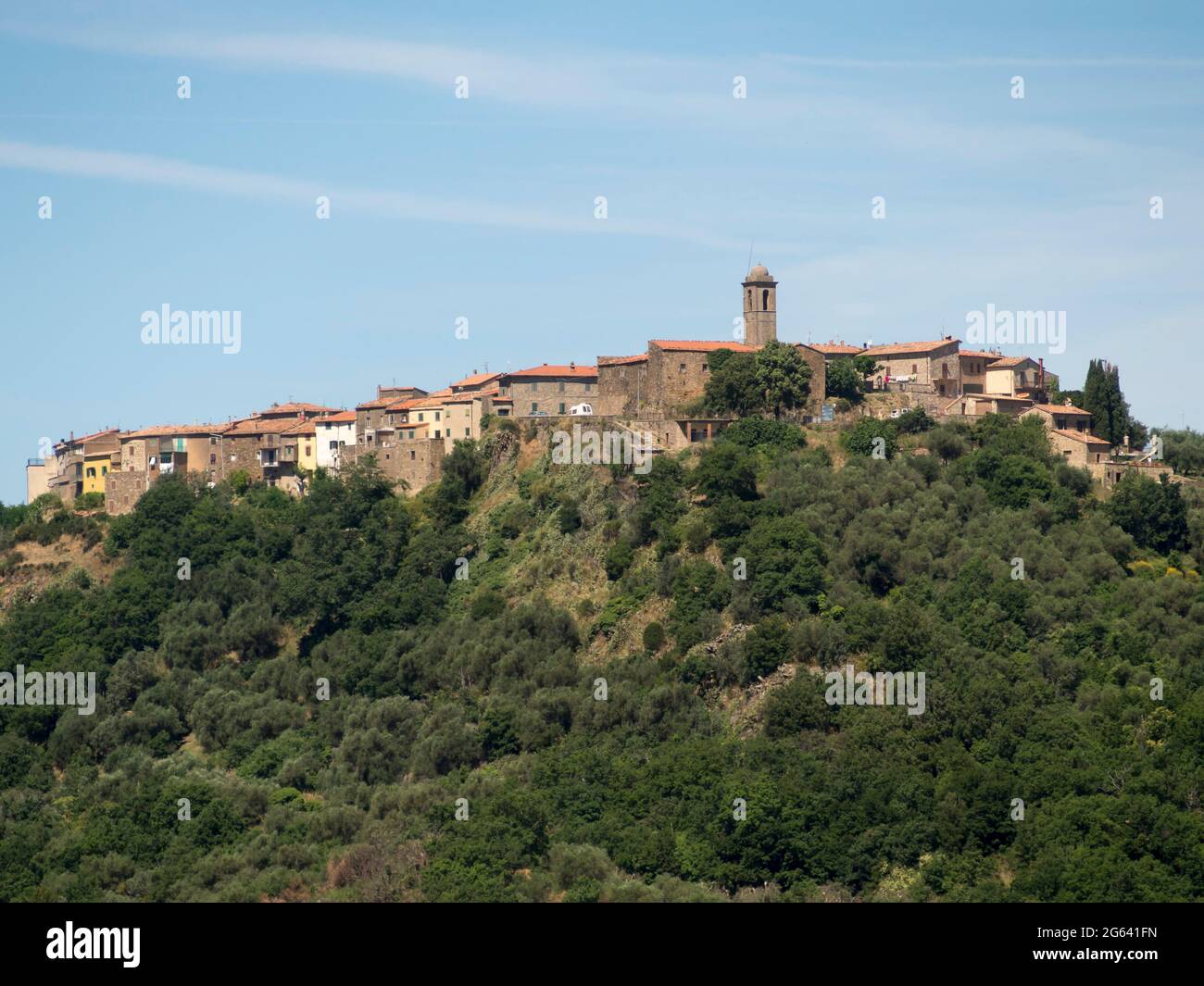 Italy, Tuscany, Amiata mountain,Grosseto,the Montegiovi village Stock ...