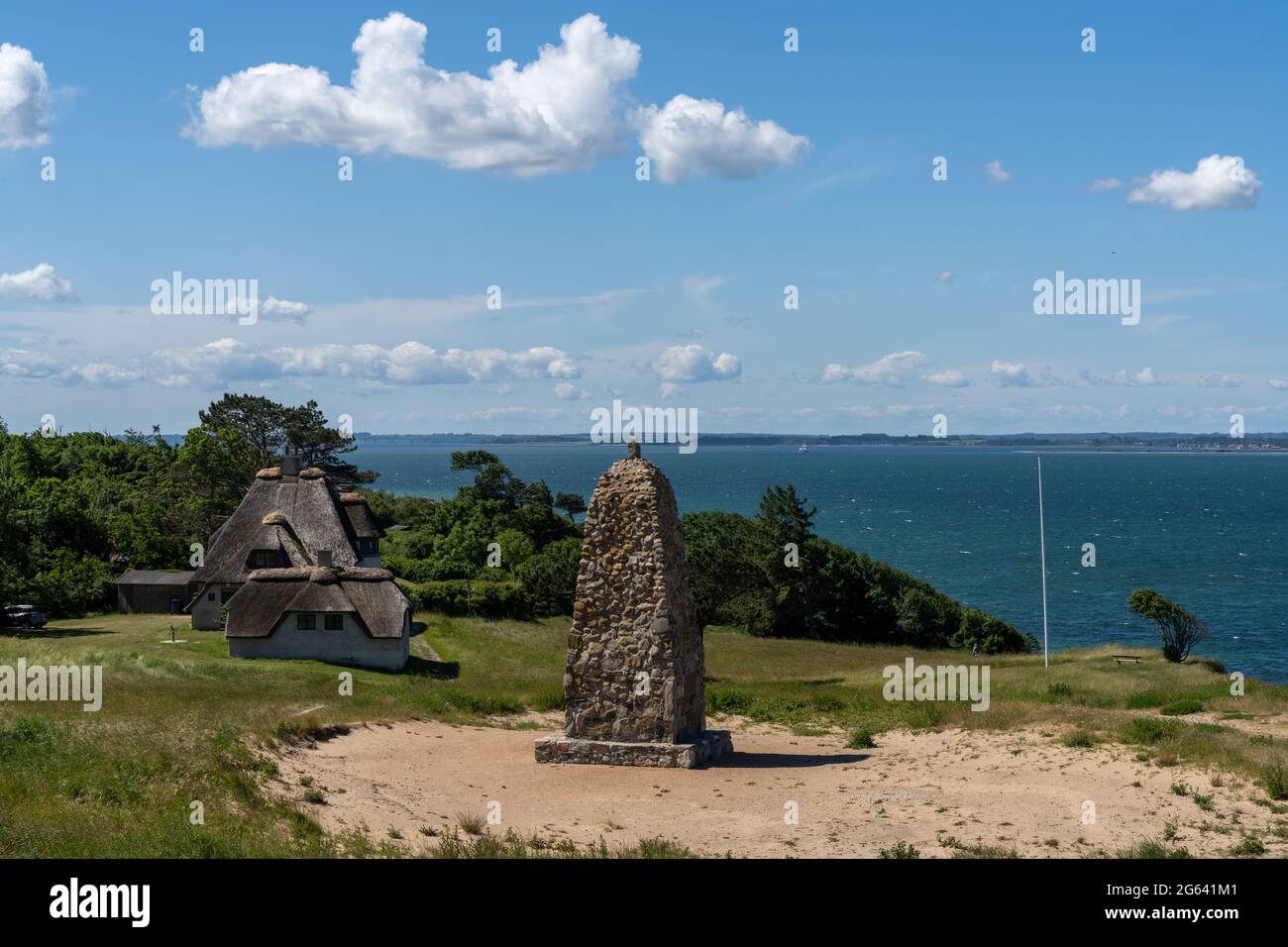 Hundested, Denmark - 15 June, 2021: view of the home of artic explorer ...