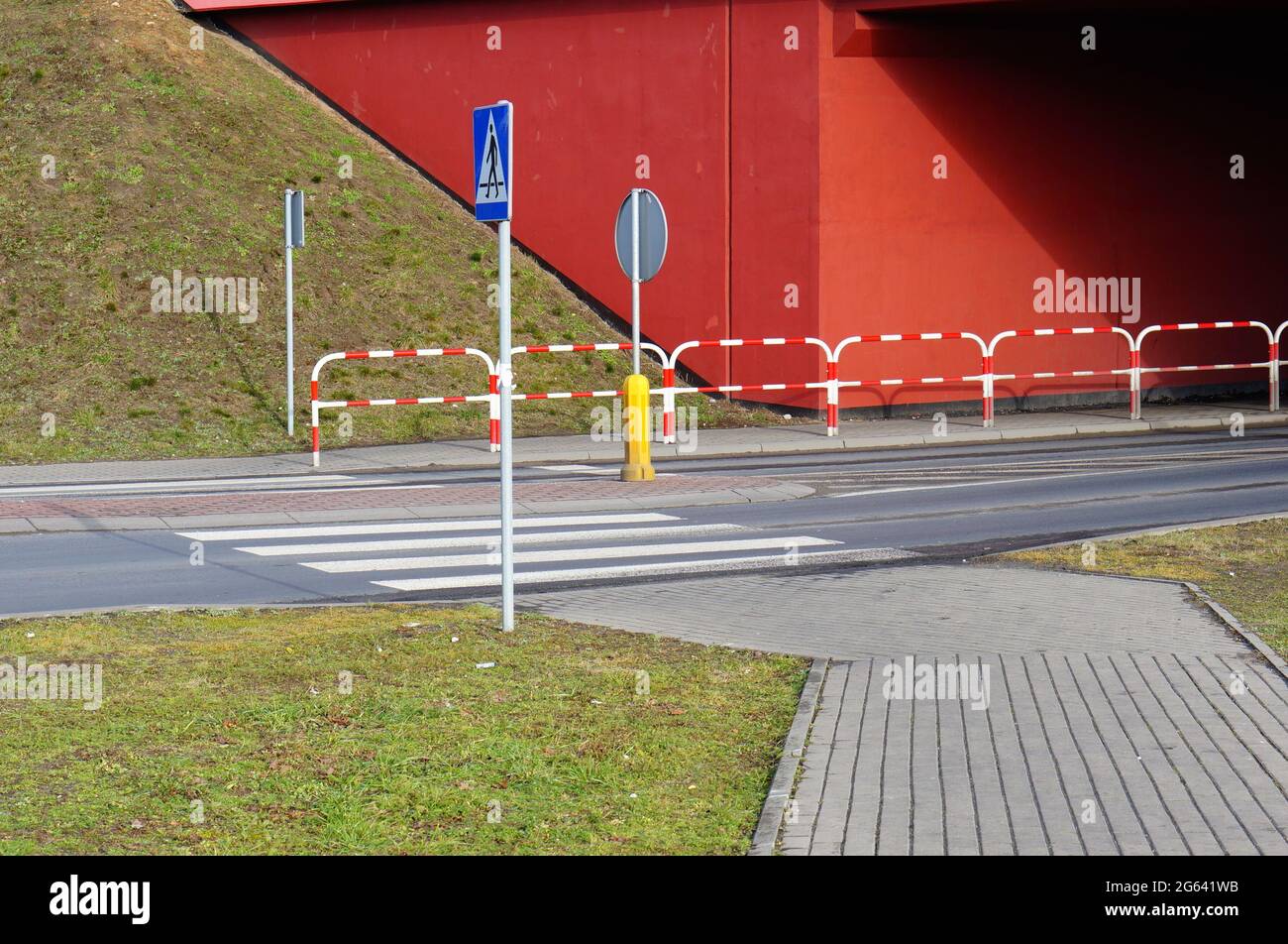 Zebra crossing on the street Stock Photo - Alamy