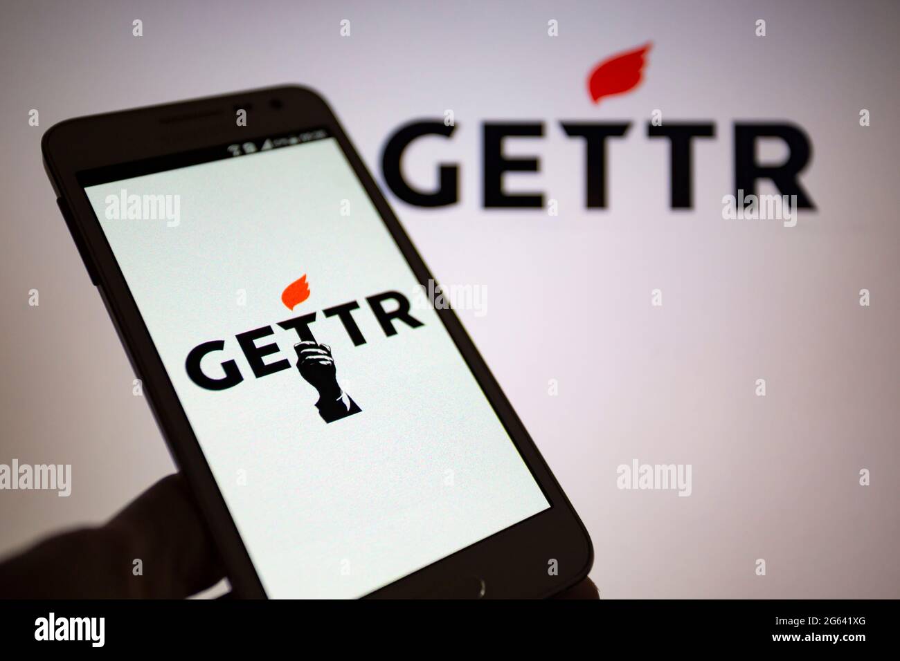Gettr logo hi-res stock photography and images - Alamy