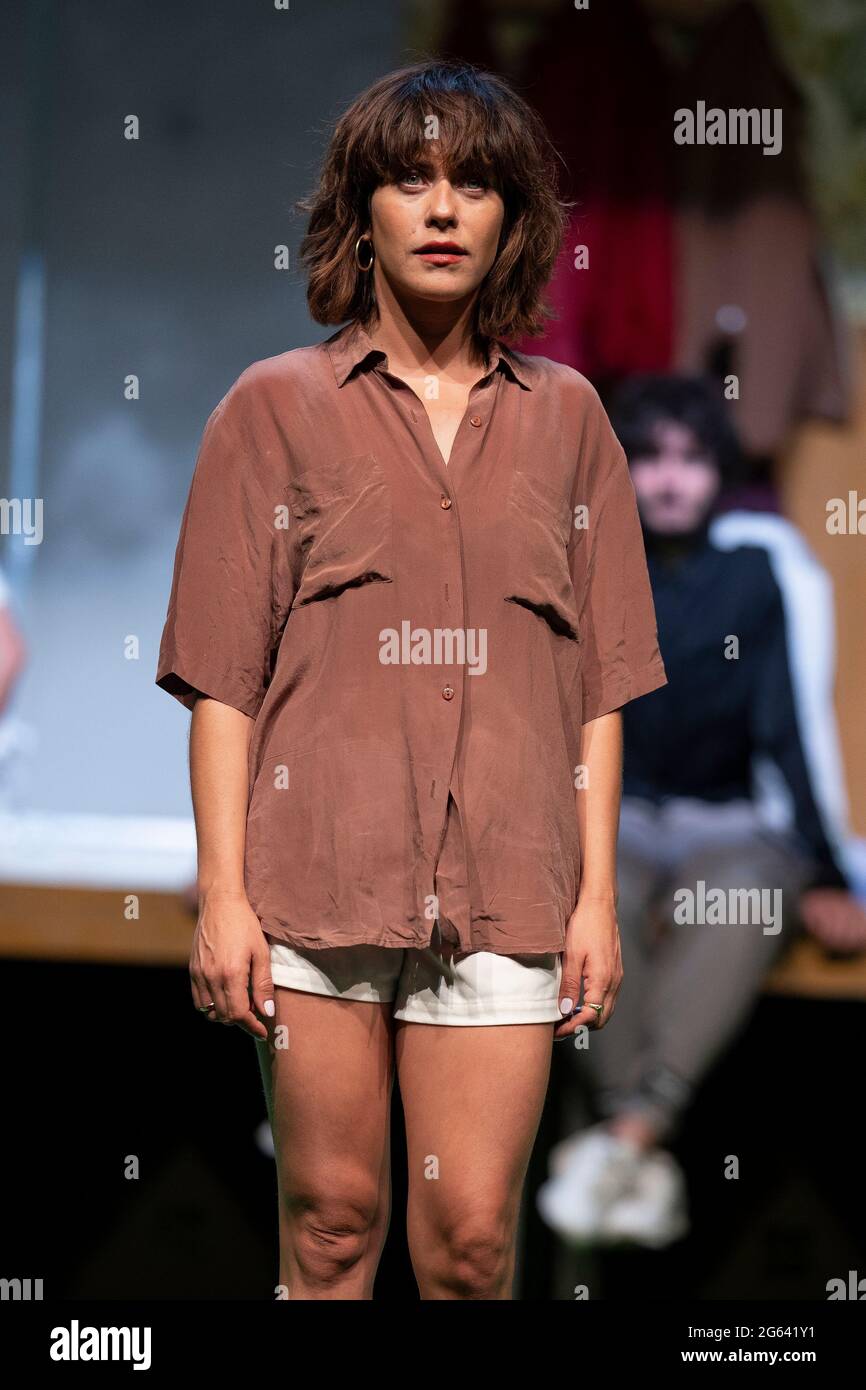 Actress Maria Leon seen during a press conference on La Pasion de Yerma ...