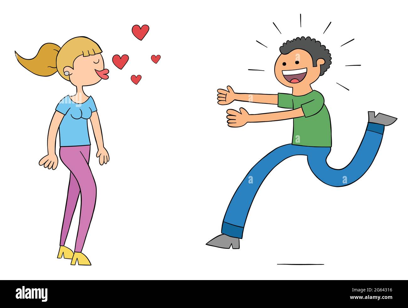 Man blows Stock Vector Images - Alamy
