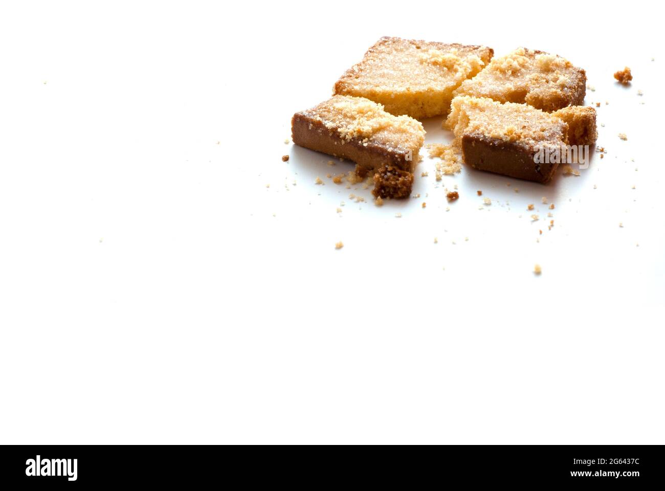 Toasted bread with butter and sugar Stock Photo - Alamy