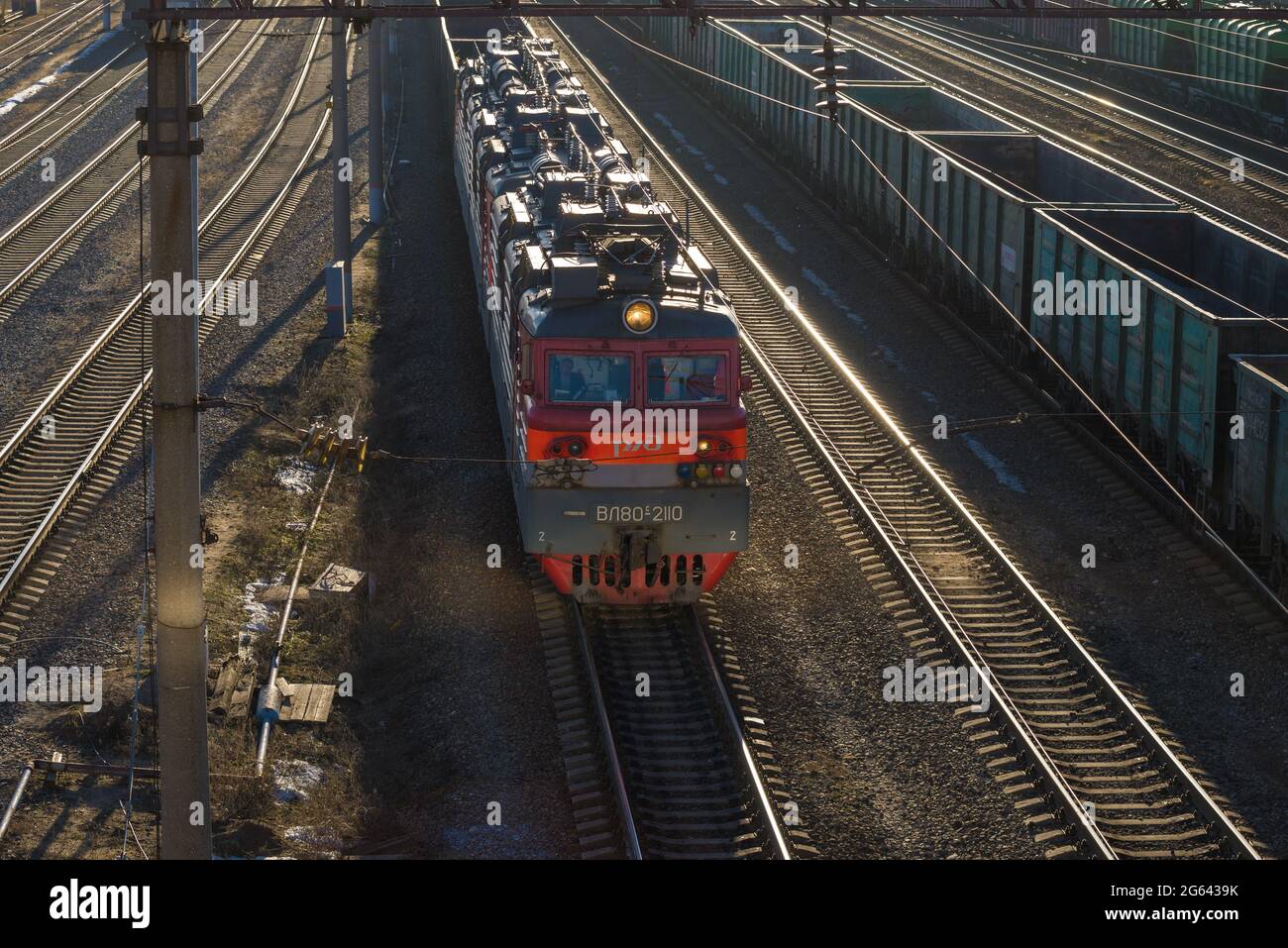 Soviet electric locomotive hi-res stock photography and images - Alamy