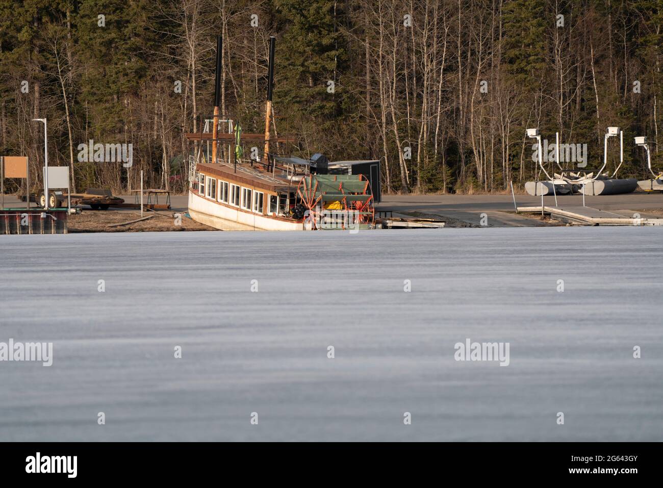 Prince Albert National Park in Winter Saskatchewan Waskesiu Stock Photo ...