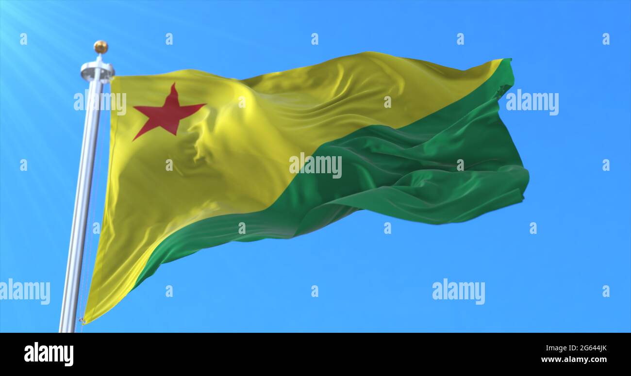 Acre state flag, Brazil Stock Photo - Alamy