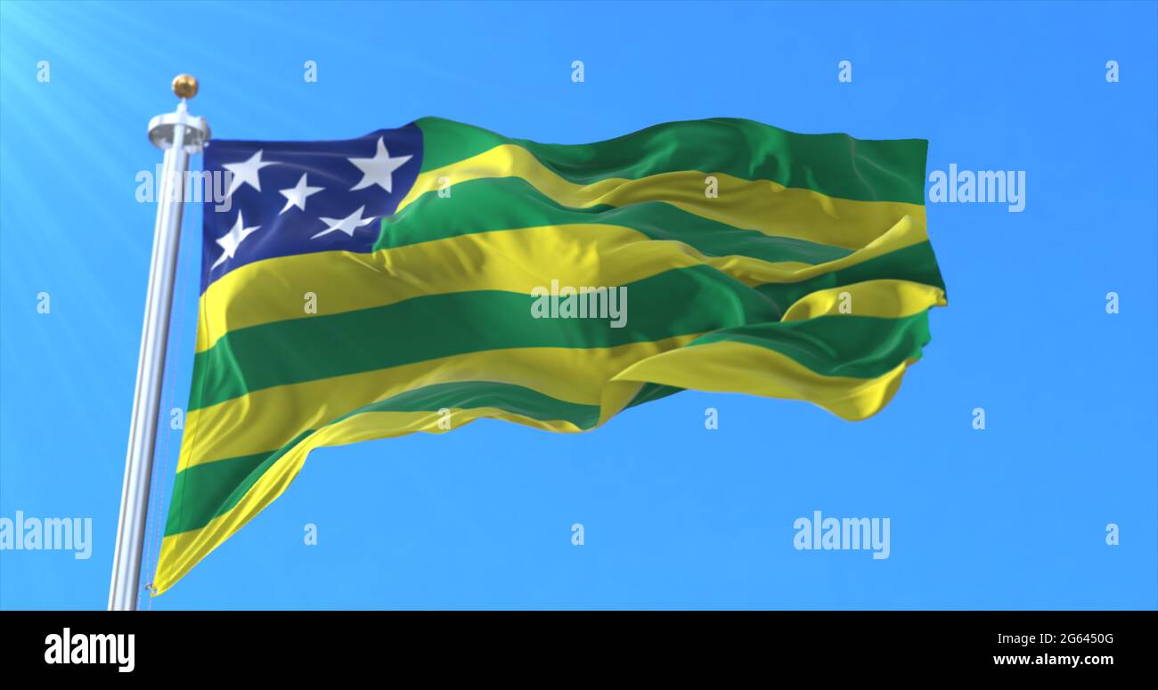 Goias state flag, Brazil Stock Photo - Alamy