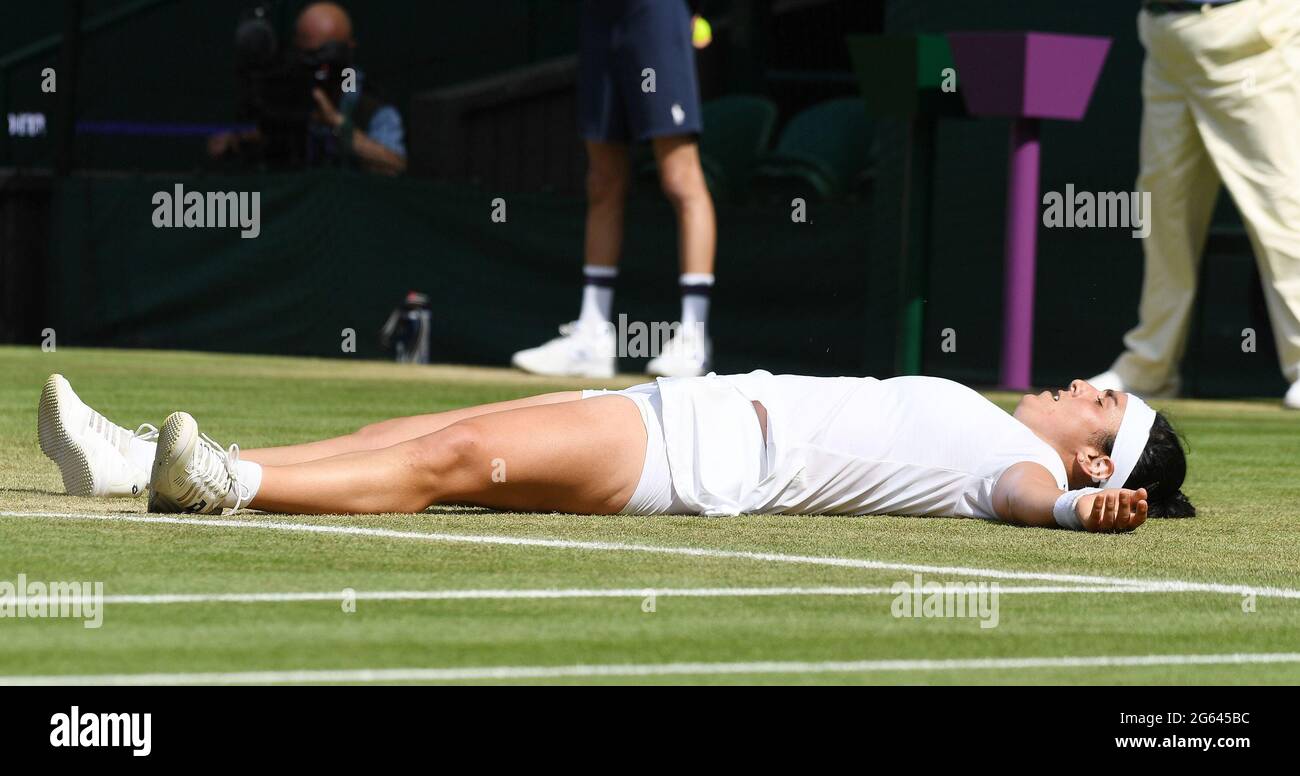 London, UK. 02nd July, 2021. WIMBLEDON 2021 DAY 4 Credit: Roger Parker ...