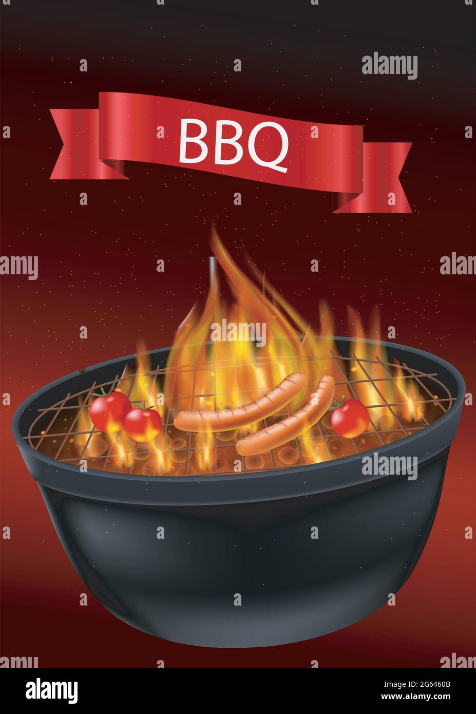 Sunday bbq Stock Vector Images - Alamy