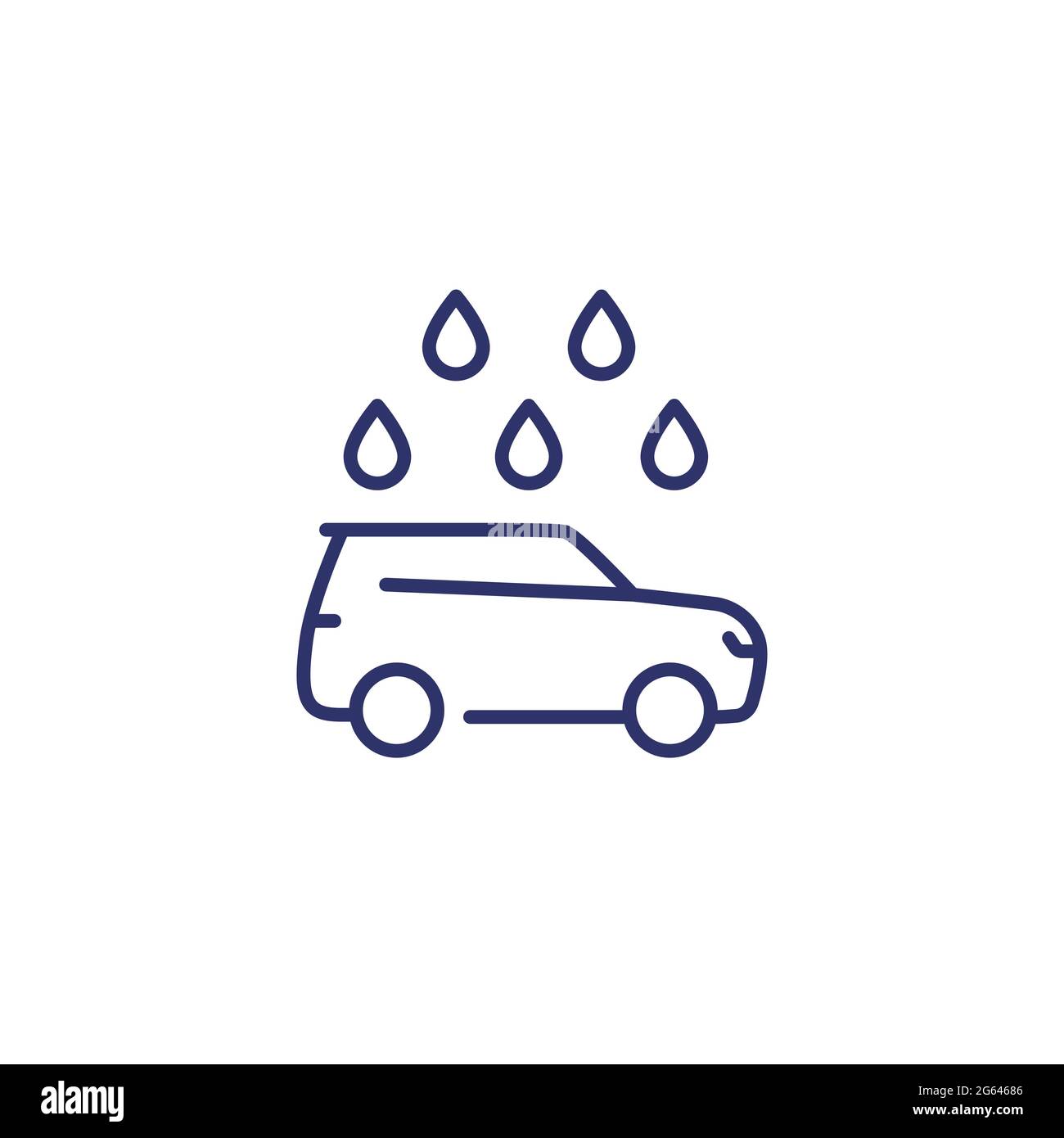 Suv side view isolated on white Stock Vector Images - Alamy