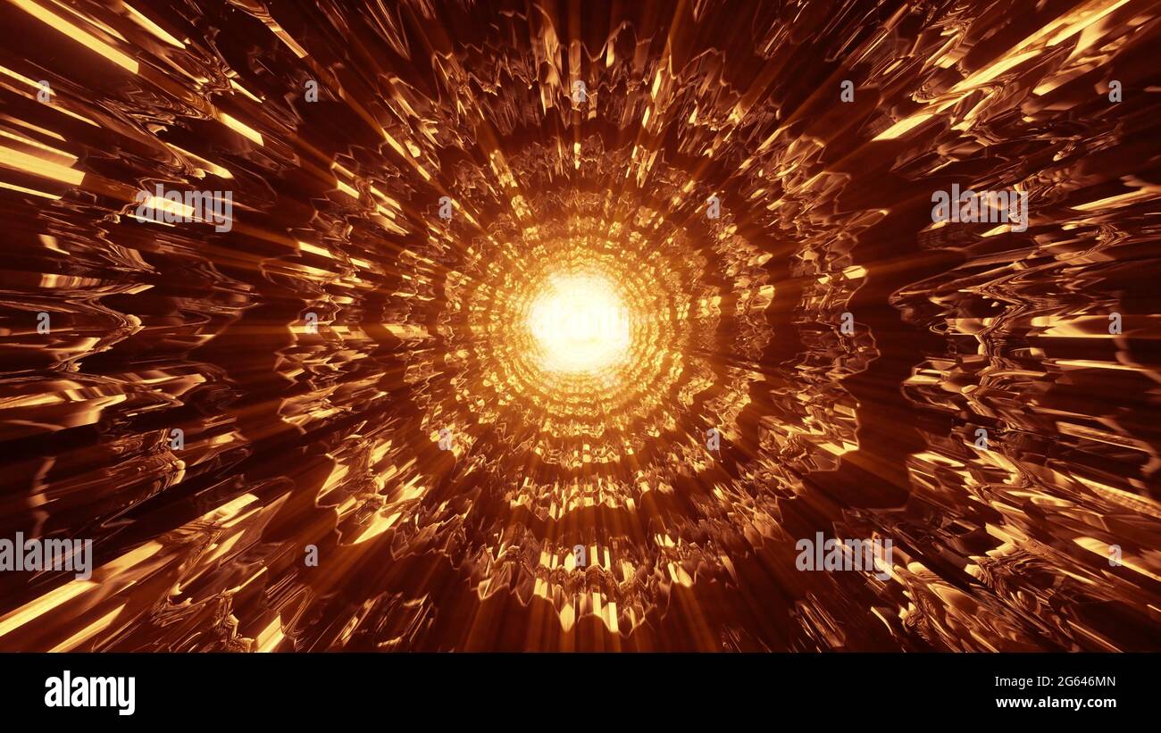 Distorted orange tunnel 4K UHD 3D illustration Stock Photo - Alamy