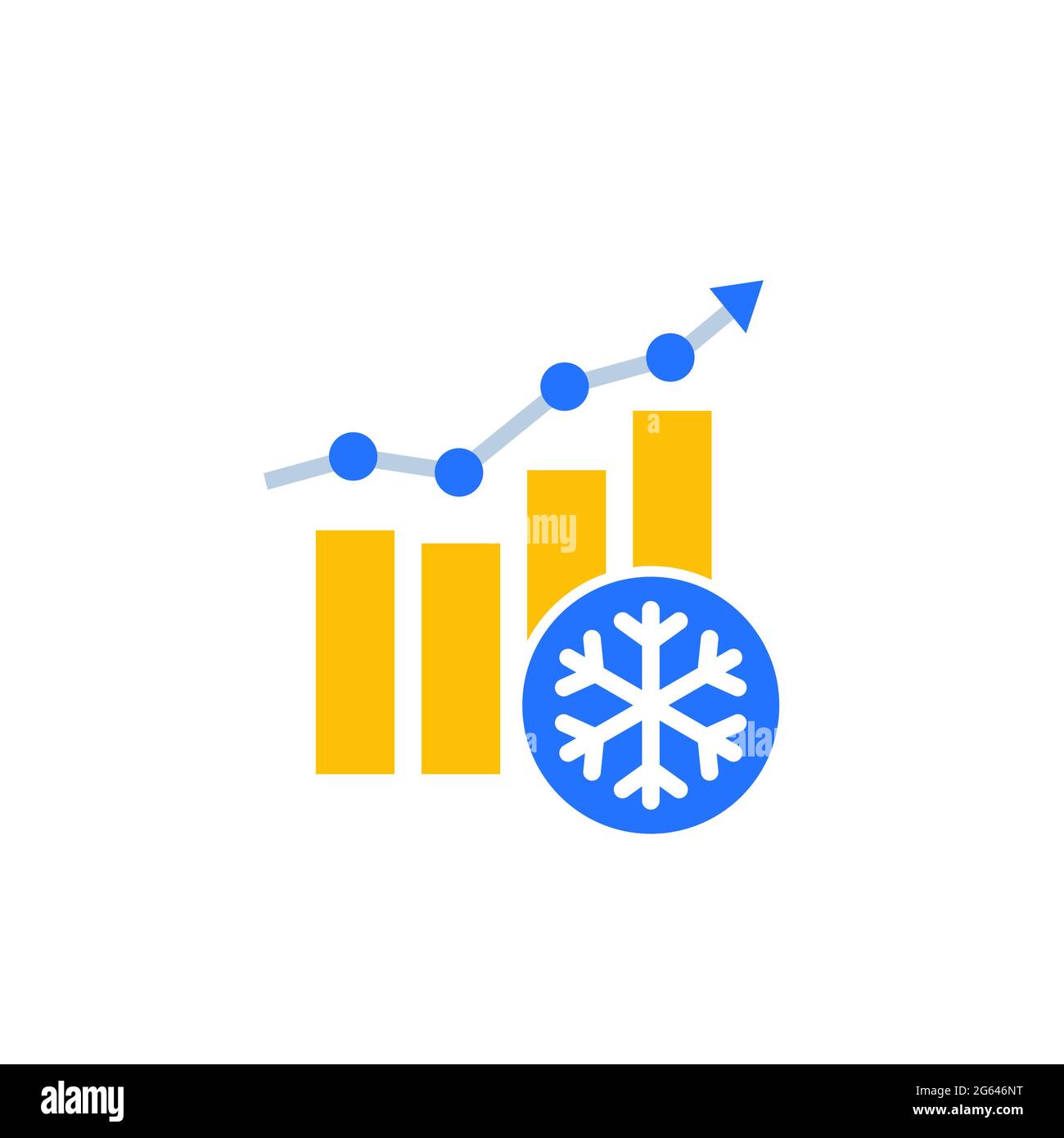 freeze level monitoring icon on white, vector Stock Vector Image & Art ...