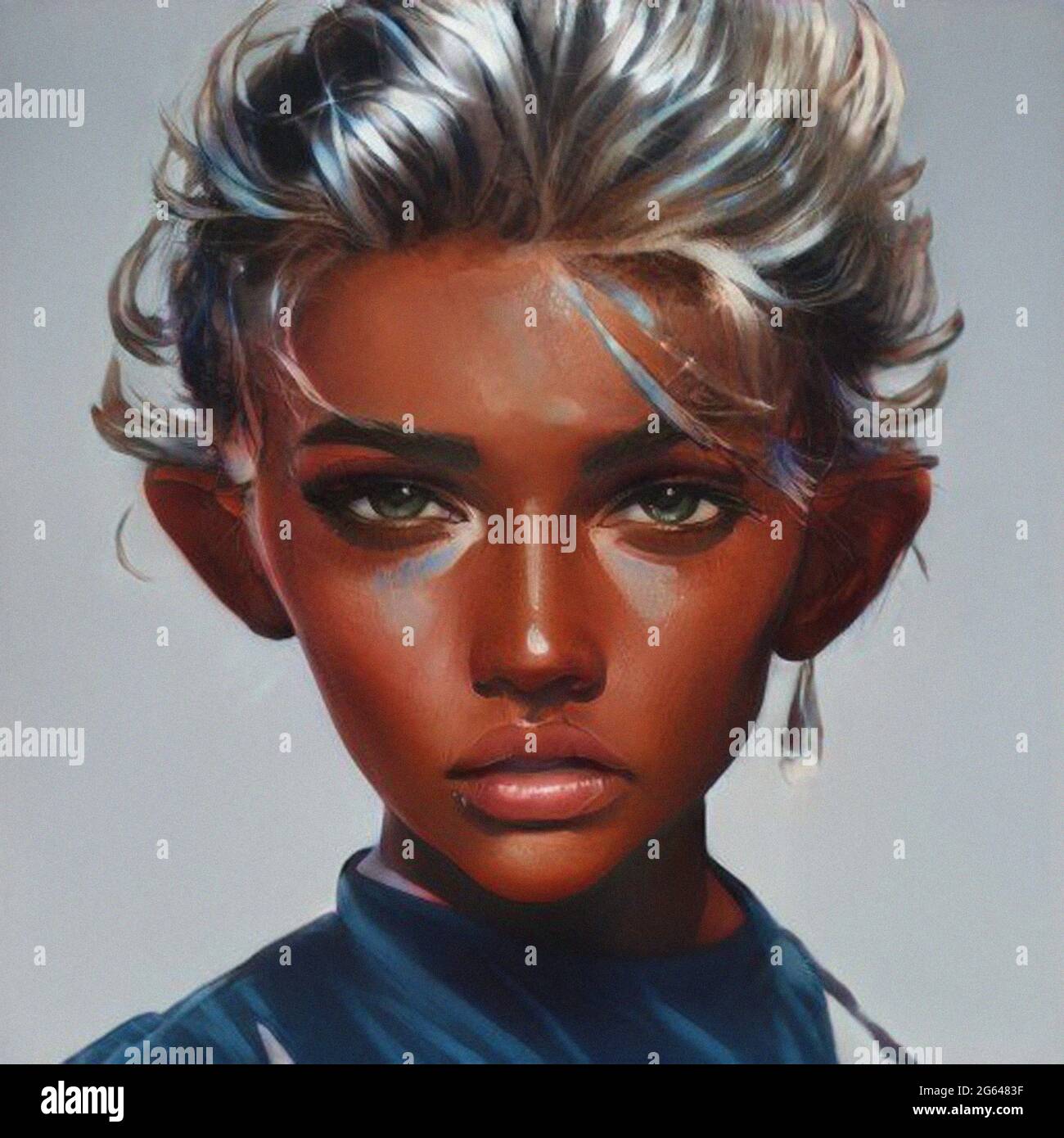 A Role playing character portrait Stock Photo - Alamy