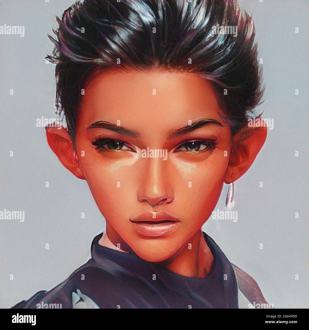 A Role playing character portrait Stock Photo - Alamy