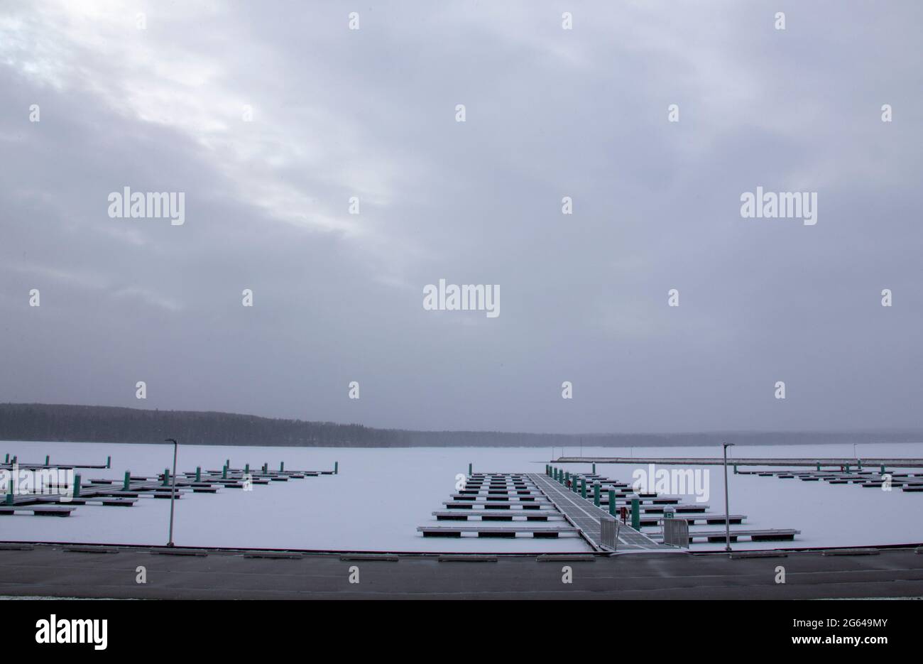 Prince Albert National Park in Winter Saskatchewan Waskesiu Stock Photo ...