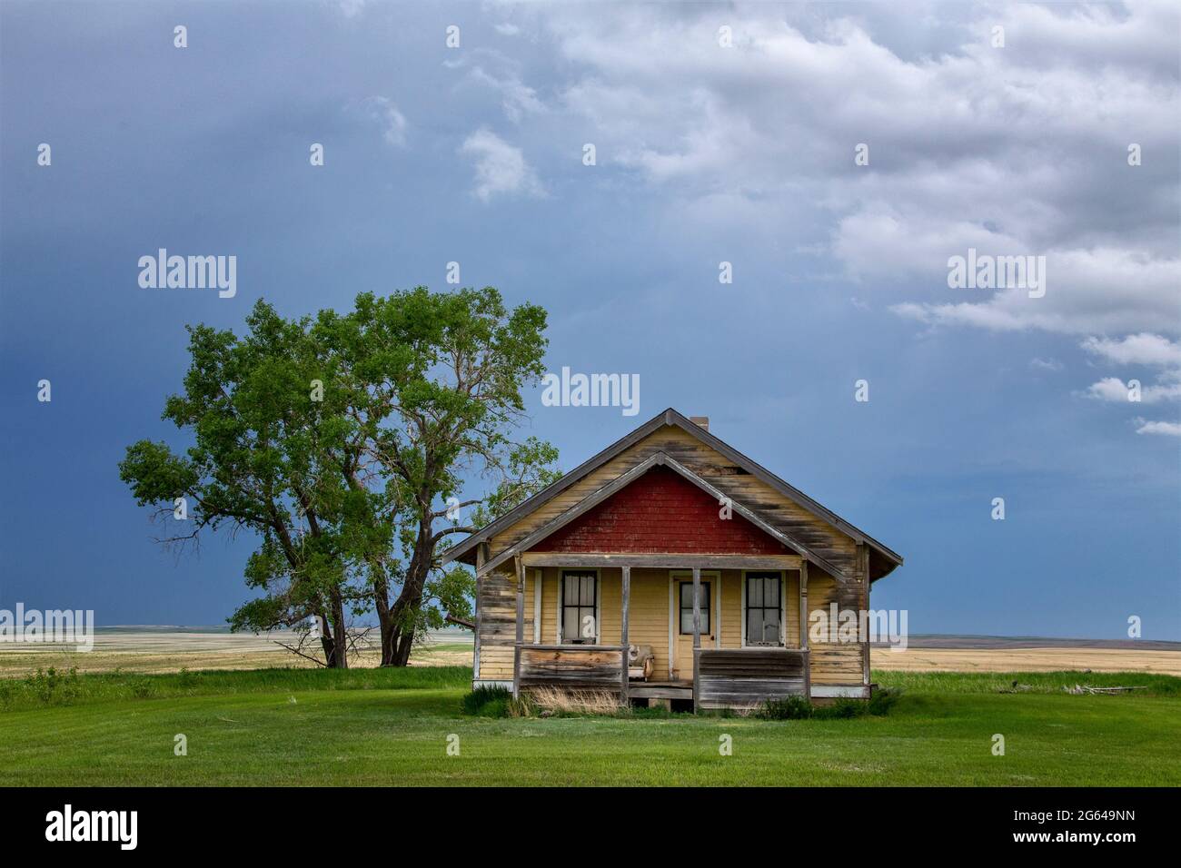 Prairie Storm Clouds in Saskatchewan Canada Rural Stock Photo - Alamy