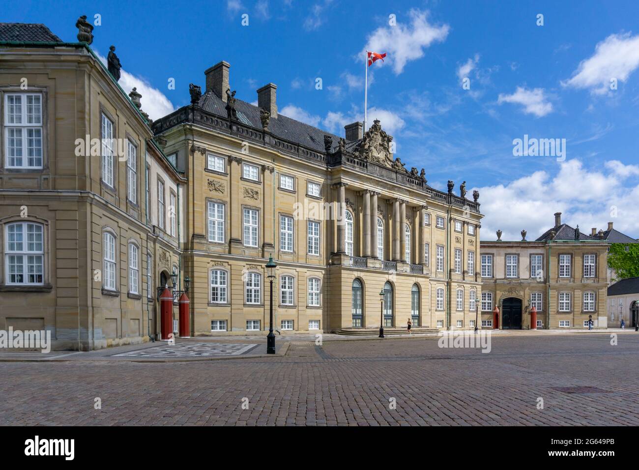 Copenhagen, Denmark - 13 June, 2021: view of Christian VIII Palace on ...