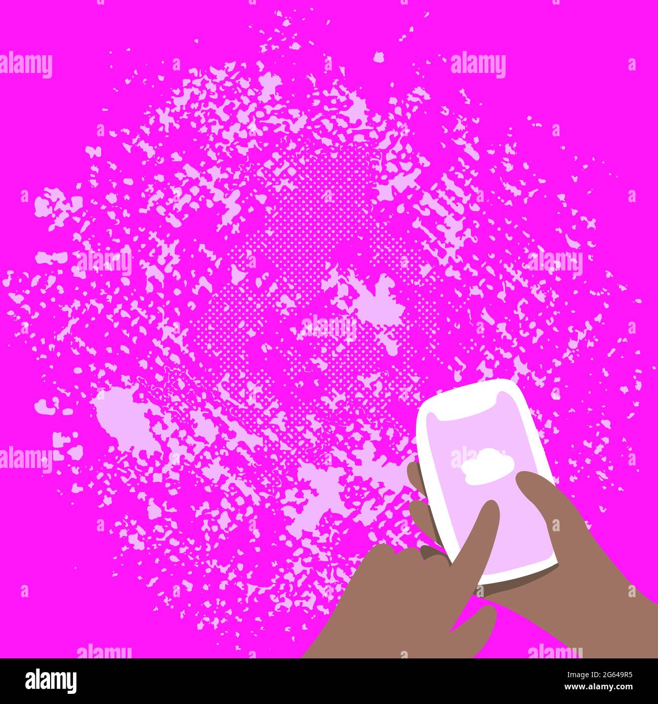 Asymmetrical unequal shaped form format of colourful thing object ...