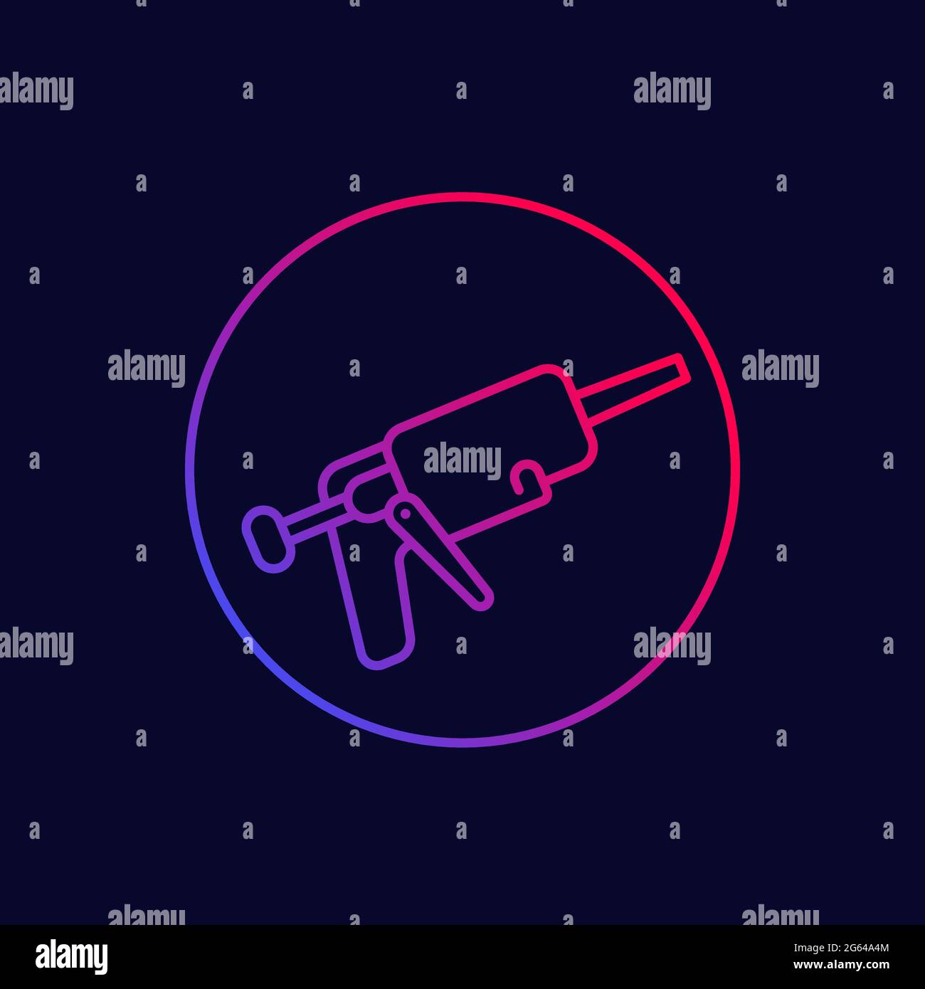 Sealant gun silicone tube Stock Vector Images - Alamy
