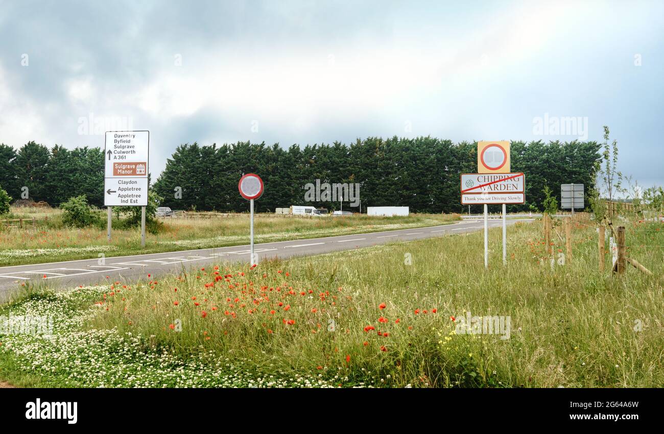 Changes to the countryside at Chipping Warden, Northamptonshire ...