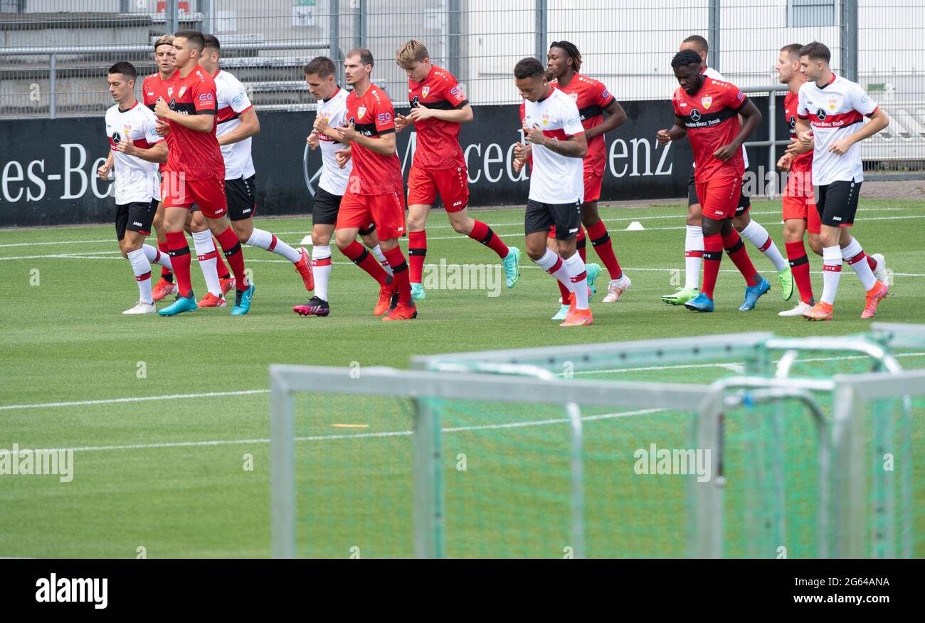 Stuttgart, Germany. 02nd July, 2021. Football: Bundesliga, Training ...
