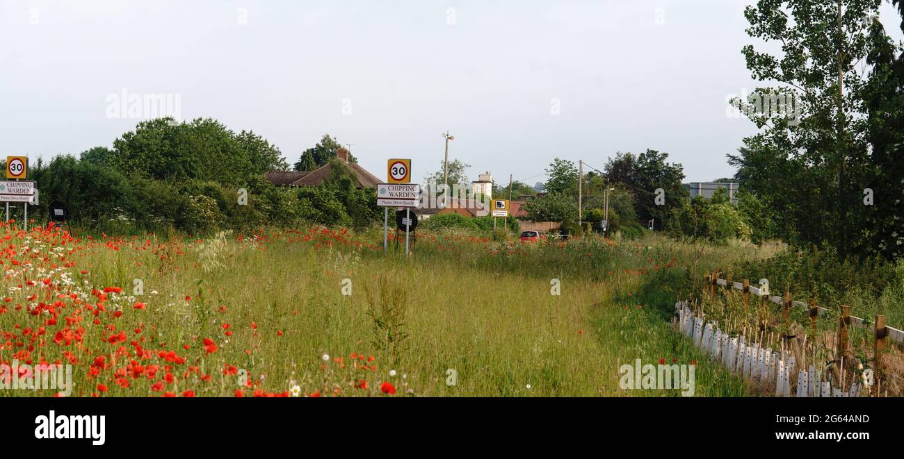 Changes to the countryside at Chipping Warden, Northamptonshire ...