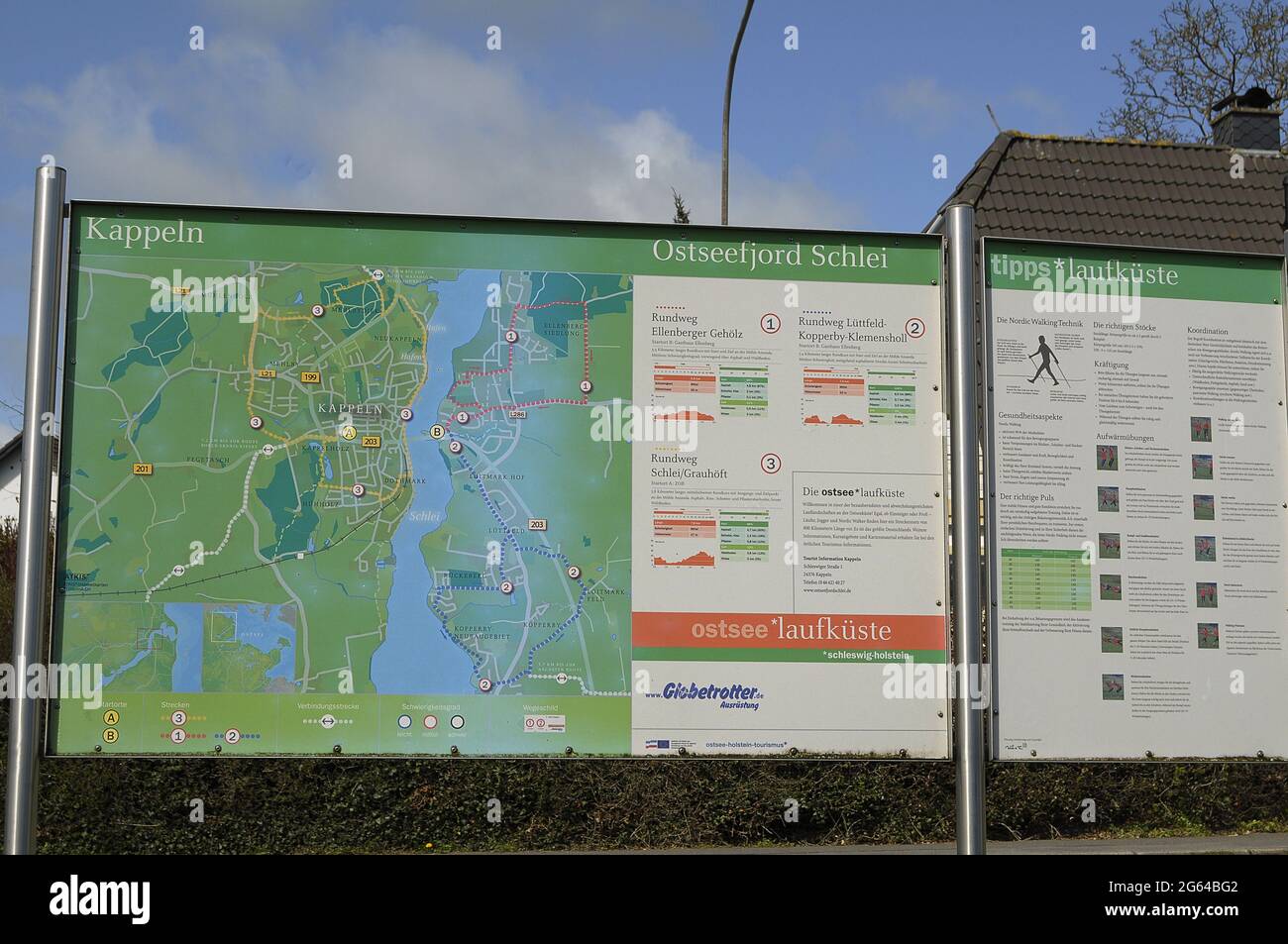 Kappeln Germany 22..April 2017 Life and landscape of German town ...