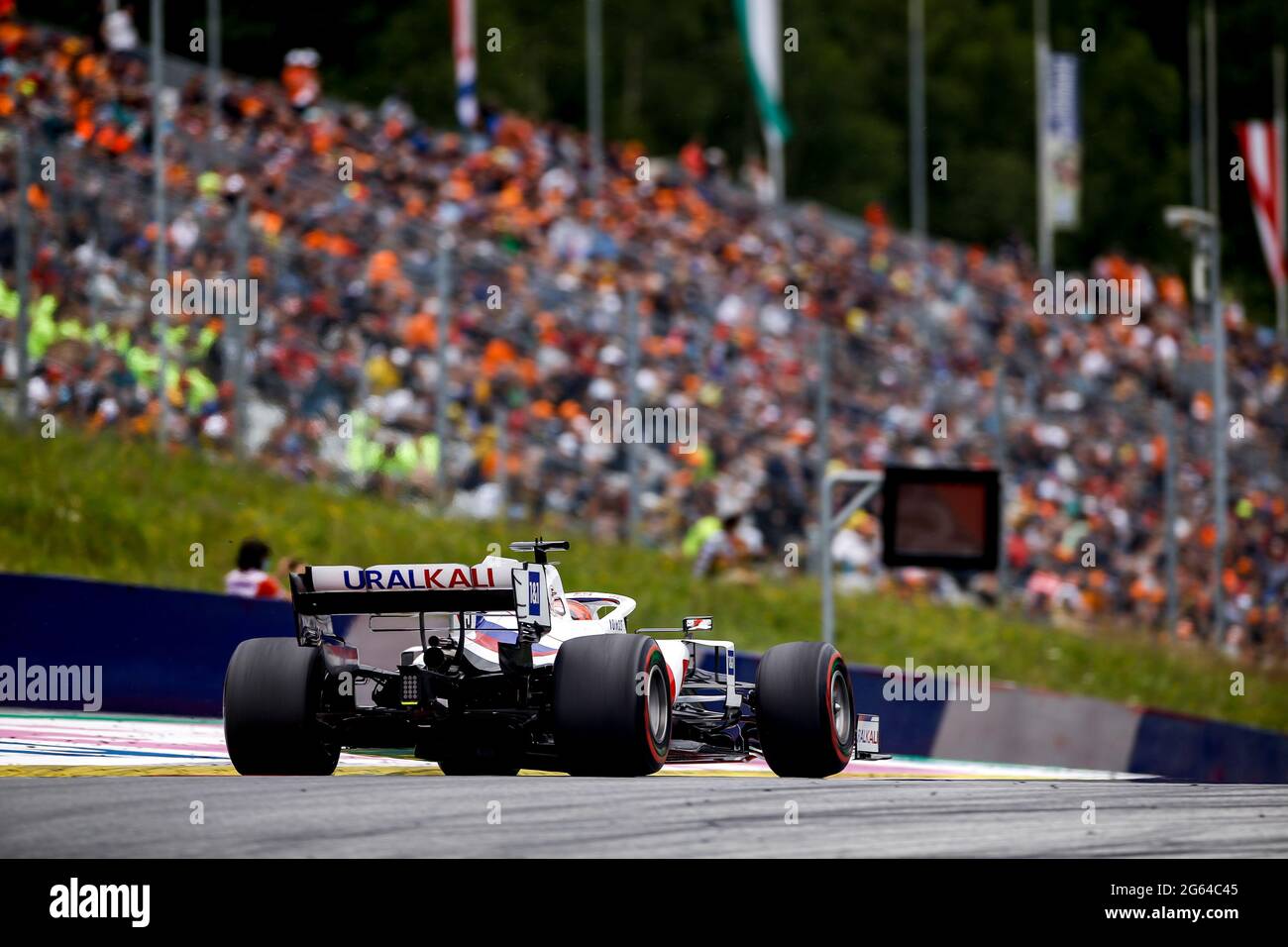 Spielberg, Austria. 2nd July, 2021. # 9 Nikita Mazepin (RUS, Haas F1 ...