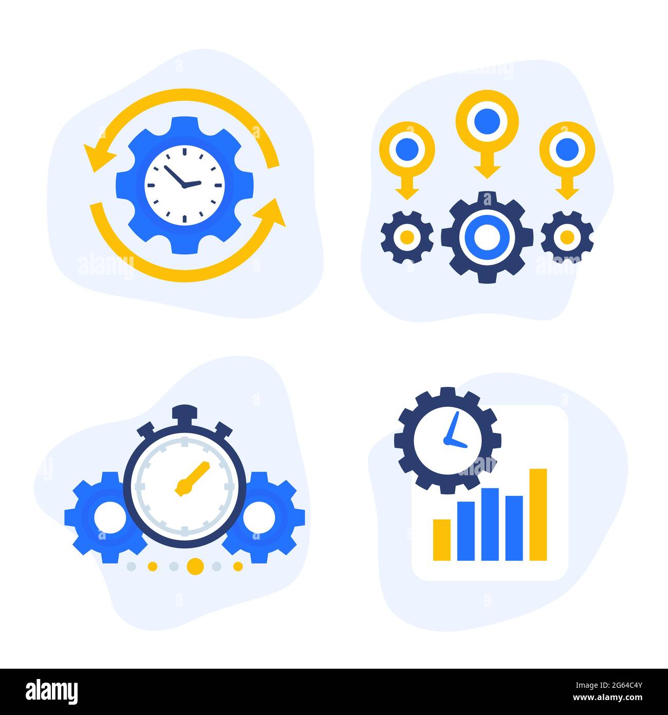 efficiency and productivity vector icons Stock Vector Image & Art - Alamy
