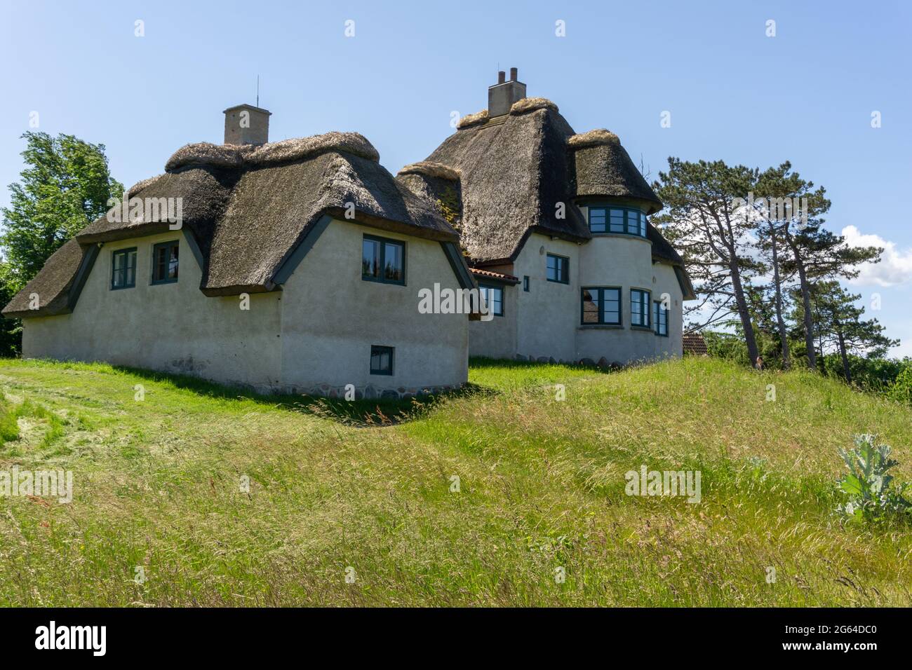 Hundested, Denmark - 15 June, 2021: view of the home of artic explorer ...