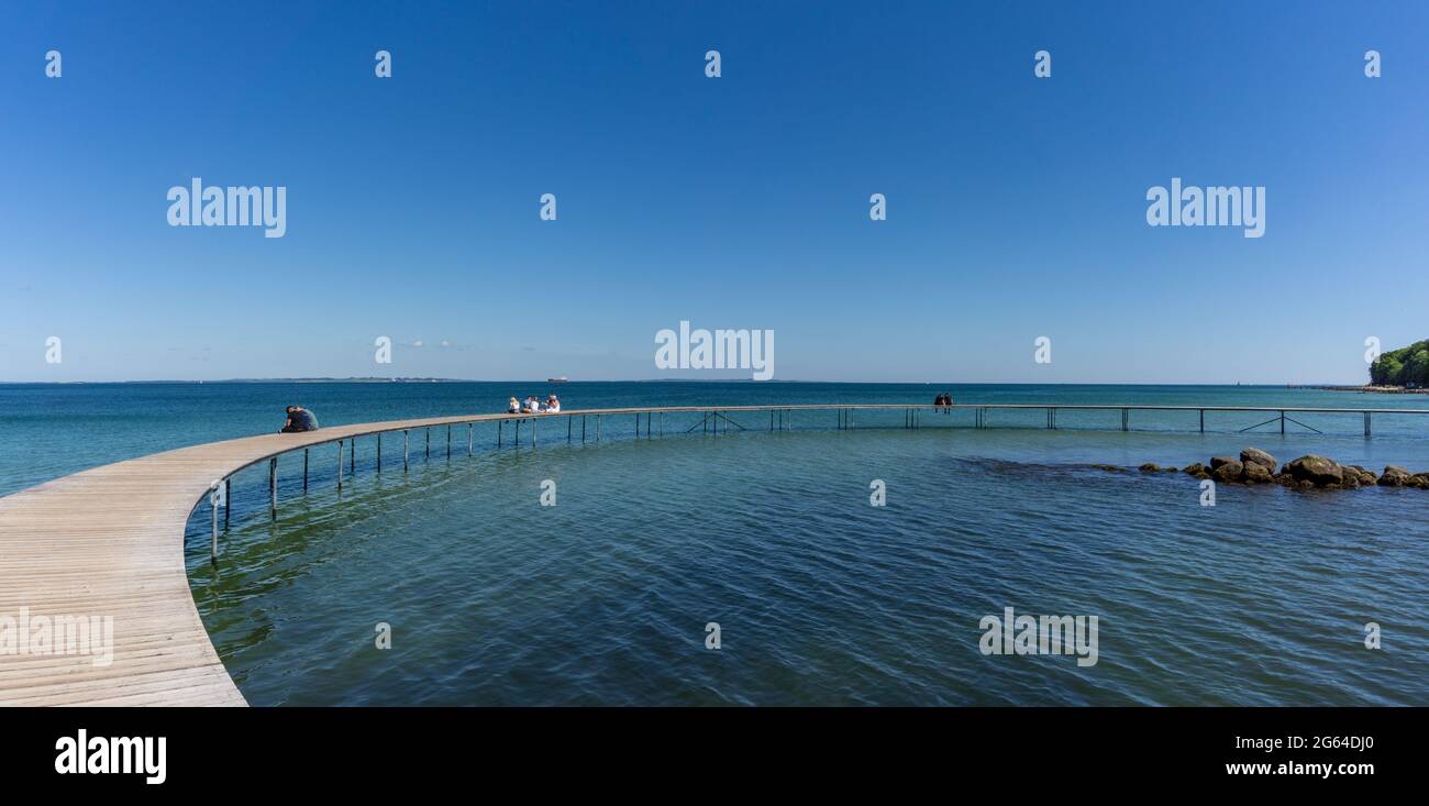 Aarhus, Denmark - 8 June, 2021: people enjoying a relaxing afternoon ...