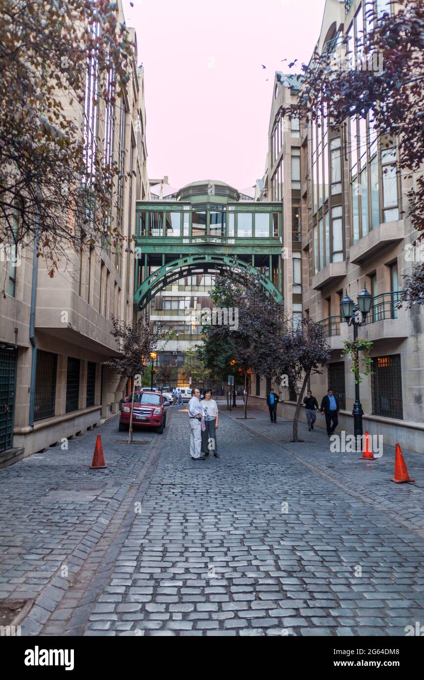 Chile street santiago hi-res stock photography and images - Alamy