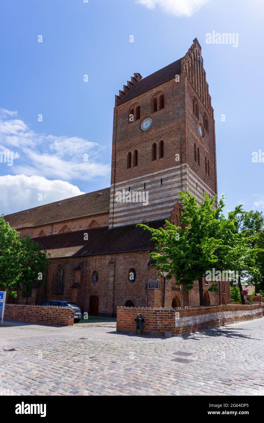 Koge, Denmark - 12 June, 2021- the church of Saint Nicholas in the ...