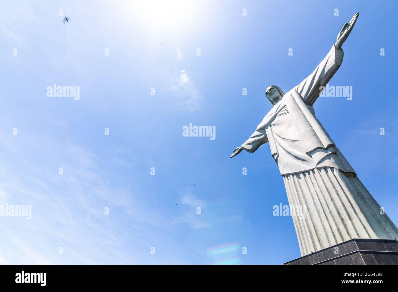 Famous statue of Christ the Redeemer, in Rio de Janeiro, Brazil Stock ...