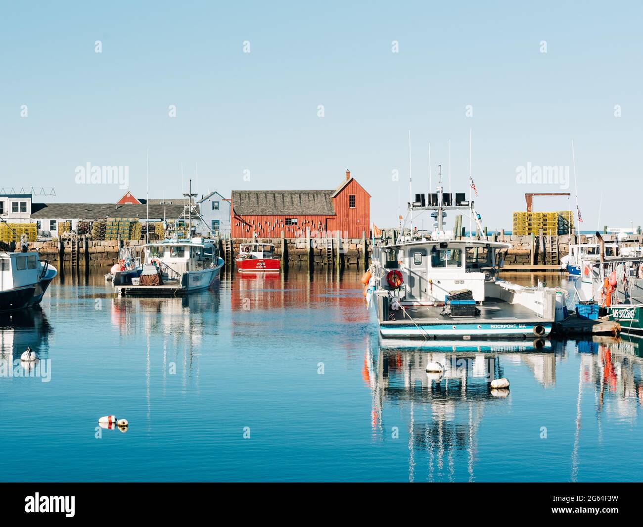 Boats in the water and Motif Number 1, Rockport, Massachusetts Stock ...