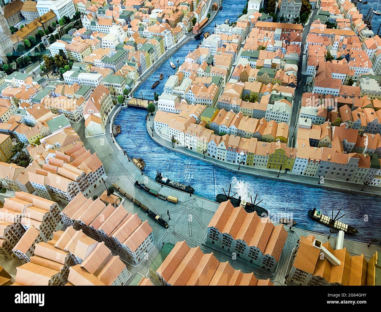 KALININGRAD, RUSSIA .Historical model of the city of Kaliningrad Stock ...