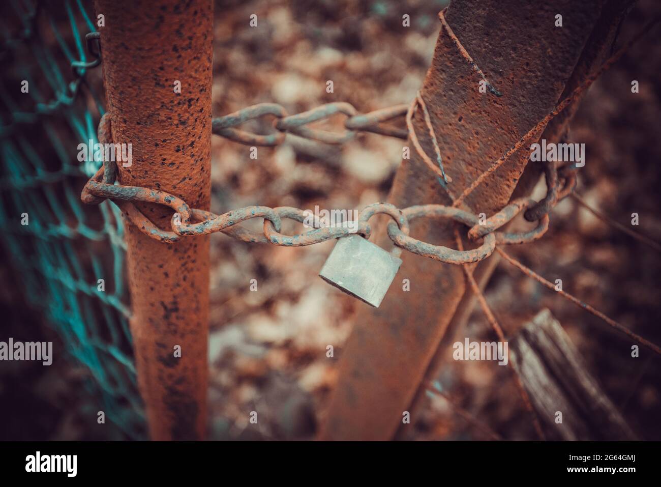 Old rusty castle on the rusty gate Stock Photo - Alamy
