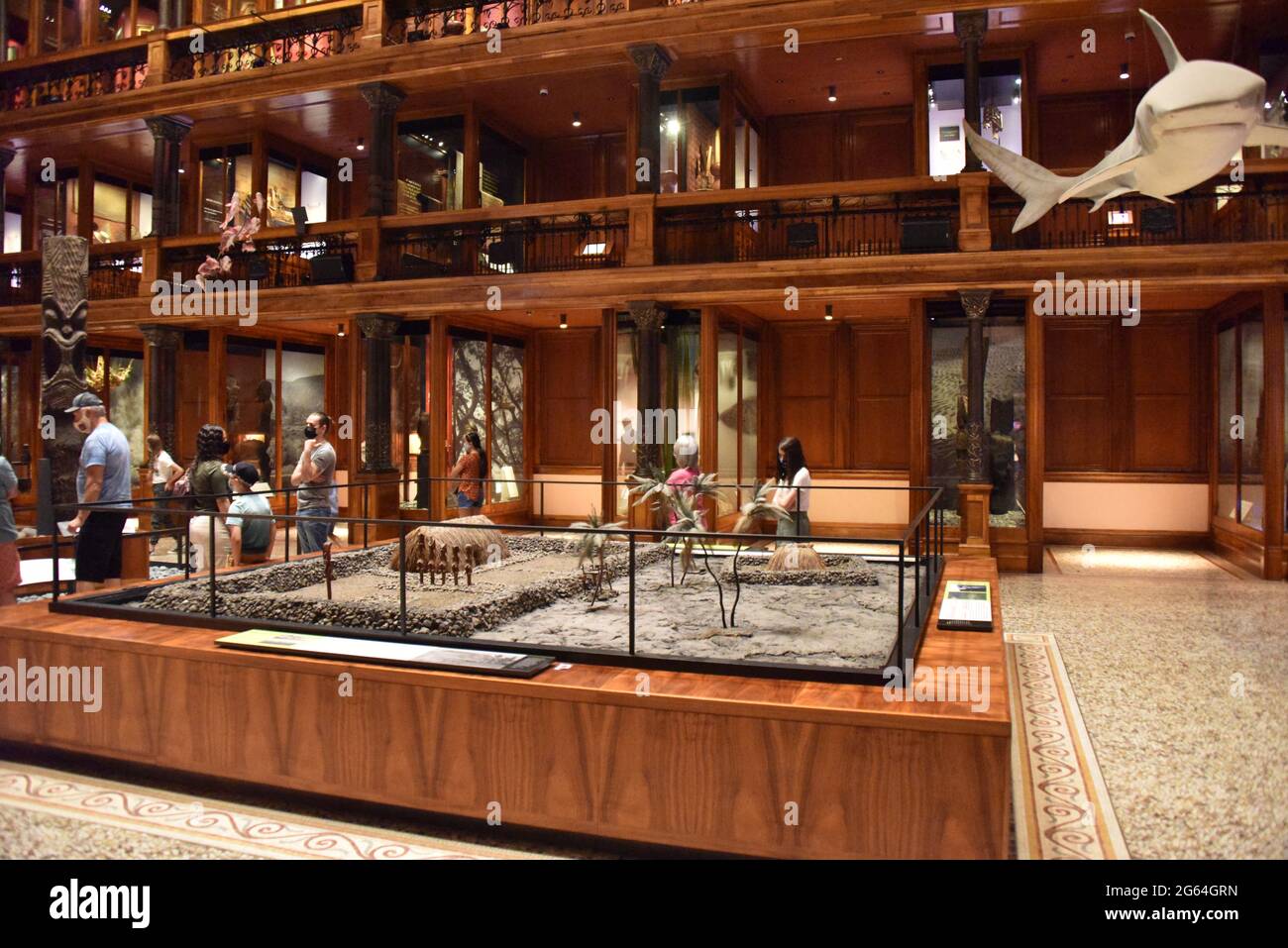Oahu, Hawaii. U.S.A. 6/9/2021. (Ambient light/flash) Bishop Museum 1889 ...