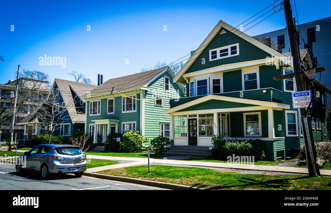 victorian homes used by the university of adim Stock Photo - Alamy