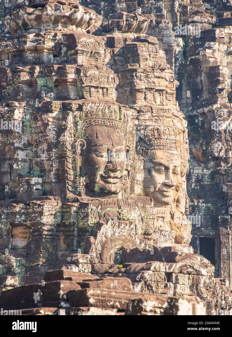 Stone Faces of Angkor Wat Stock Photo - Alamy